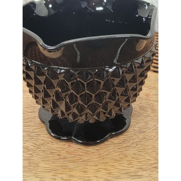 Indiana Glass | Accents | Vintage Black Indiana Glass Diamond Point ...